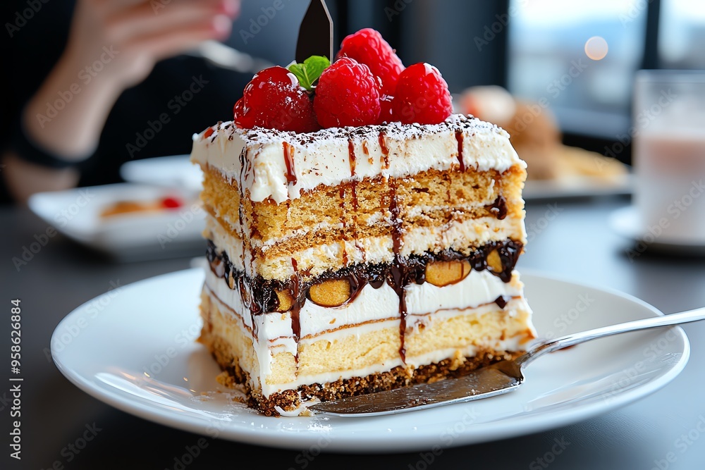 Gluttony, layers of icing, multiple servings show the excess that can ...