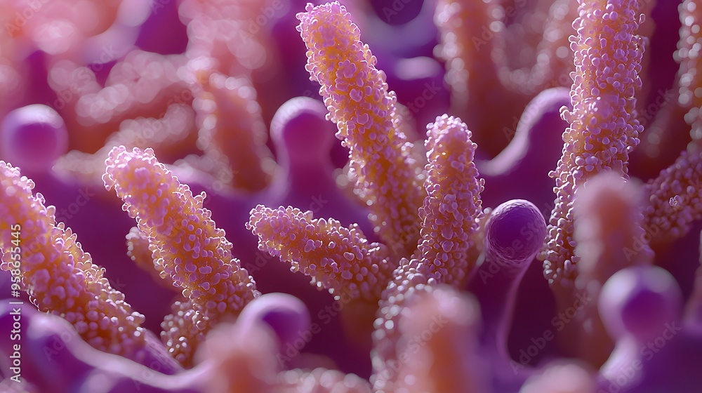 A highly detailed and realistic close-up of this bacteria: **Bordetella pertussis** - Causes ...