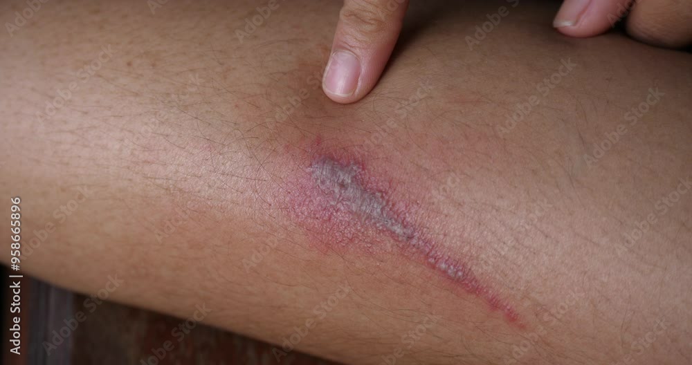 Skin disease, which is caused by allergic ulcers, canker sores or ...