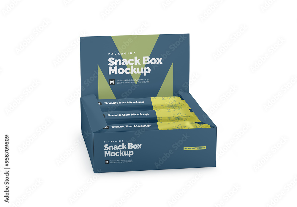 Snack Box Mockup Stock Template | Adobe Stock