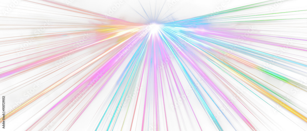 Light rays radiate from a central point, creating a stunning burst of ...