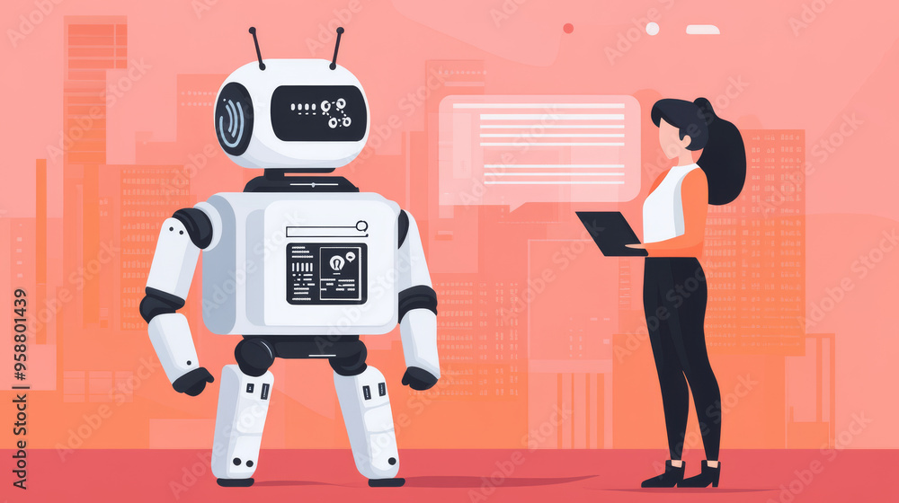 People can talk to AI assistants like chatbots. This uses AI technology ...