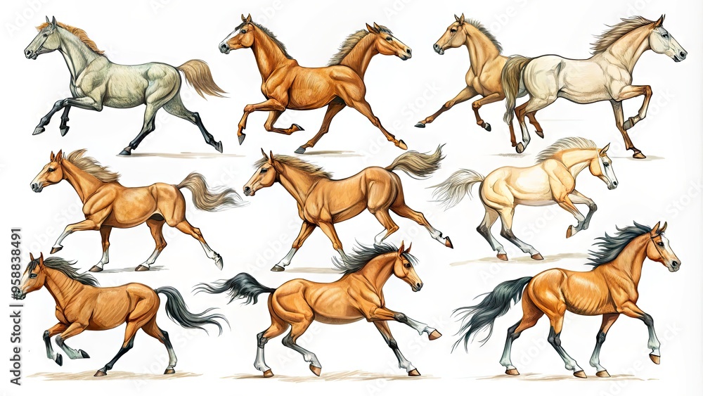 A set of step-by-step illustrations demonstrating various techniques ...