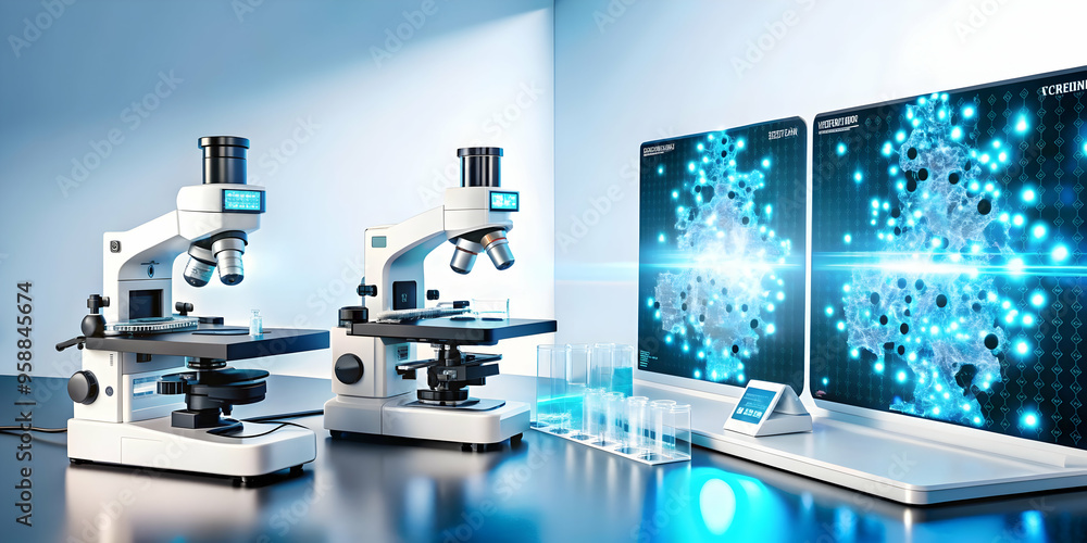 Cutting Edge AI Powered Research Lab: Futuristic Innovation Precision ...