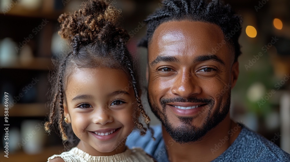 father combing and braiding daughter hair as part of bedtime routine ...