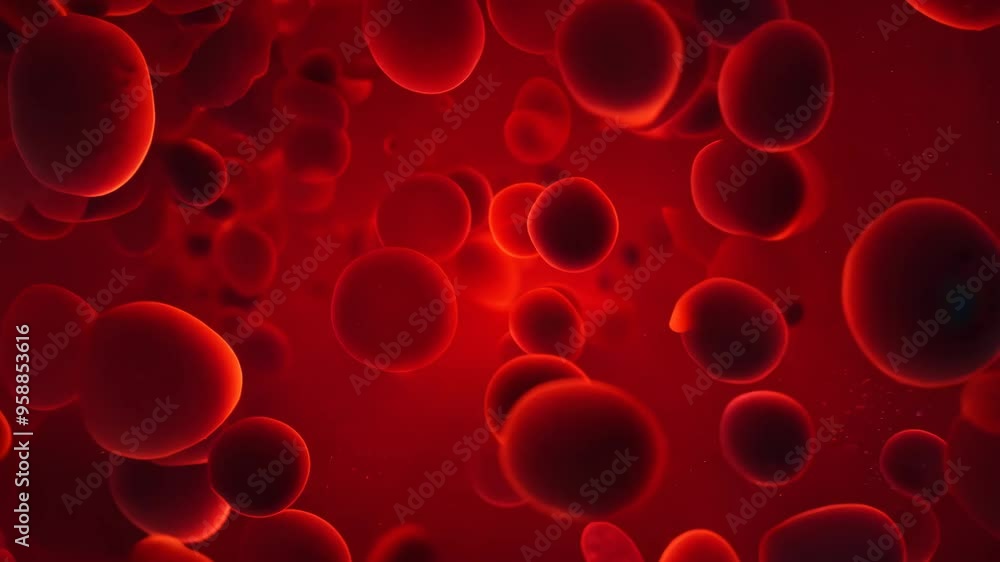 Red blood cells arterial blood stream medicine health biology anatomy ...