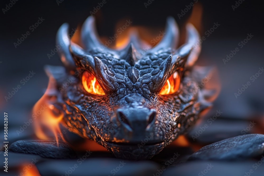 Dragon flame, intense heat, blazing inferno that can melt metal and ...