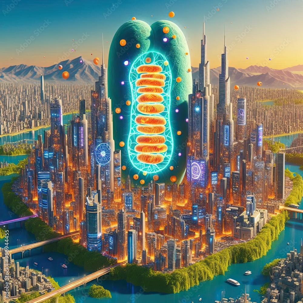Mitochondrial Metropolis Imagine a bustling city within a cell, where ...