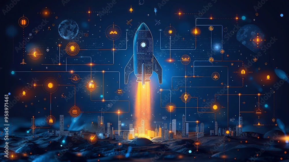 Detailed infographic of entrepreneurial funding stages including seed funding bootstrapping and ...