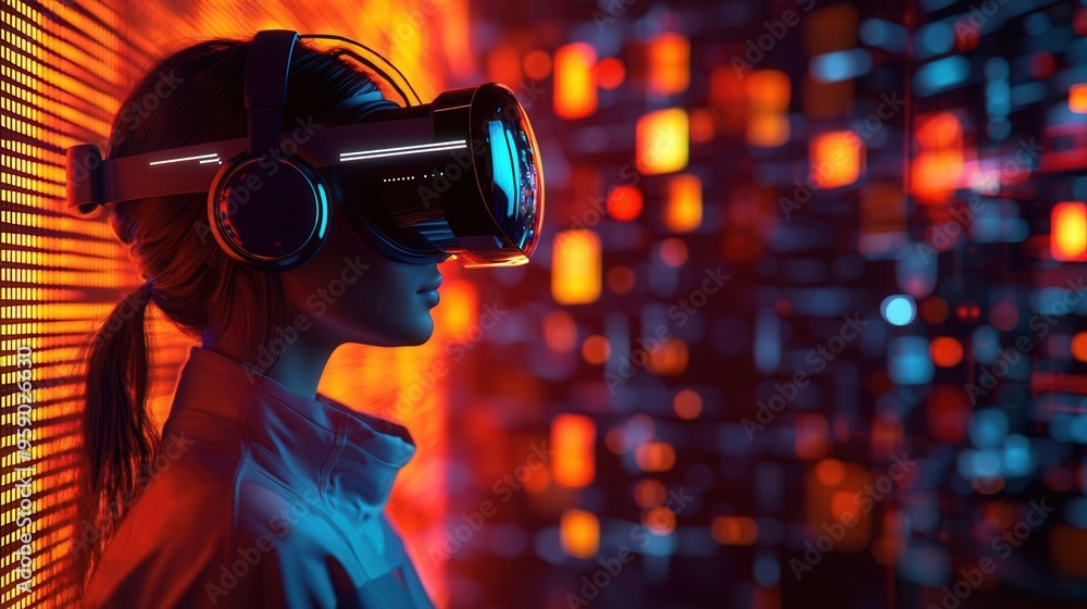 An AIpowered virtual reality environment with interactive elements responding to user input ...