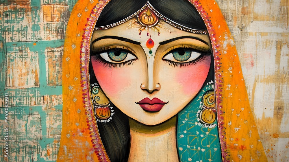 Indian Art Oil Painting, Abstract Image, Texture, Pattern Background ...