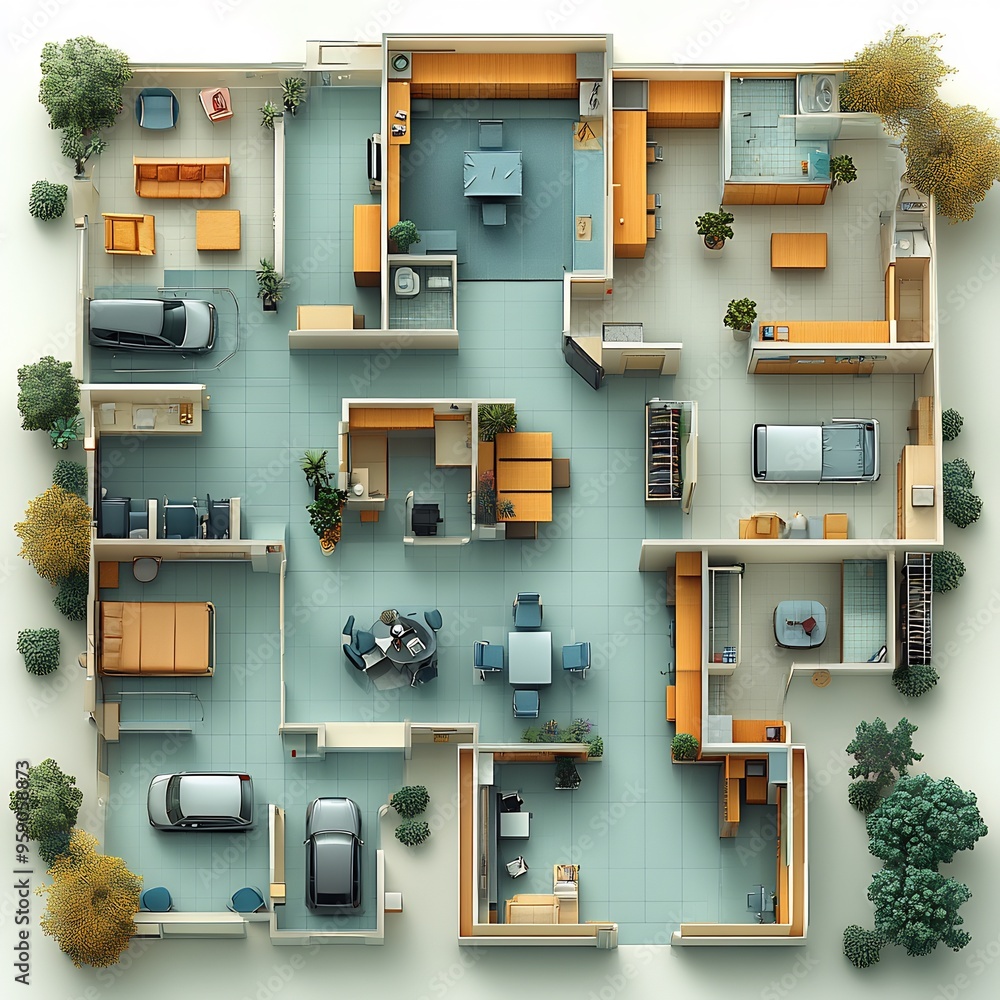 Healthcare Facility Maps Vector designs of maps floor plans for ...