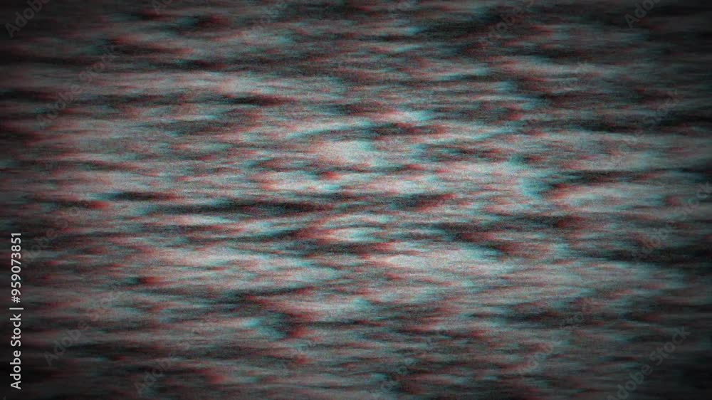 VHS static noise, tracking errors and VHS flickering on black ...
