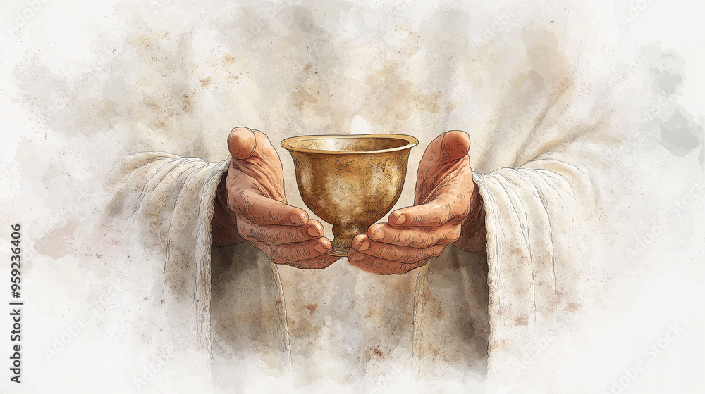 Communion sacred sacrament where believers partake of bread and wine ...