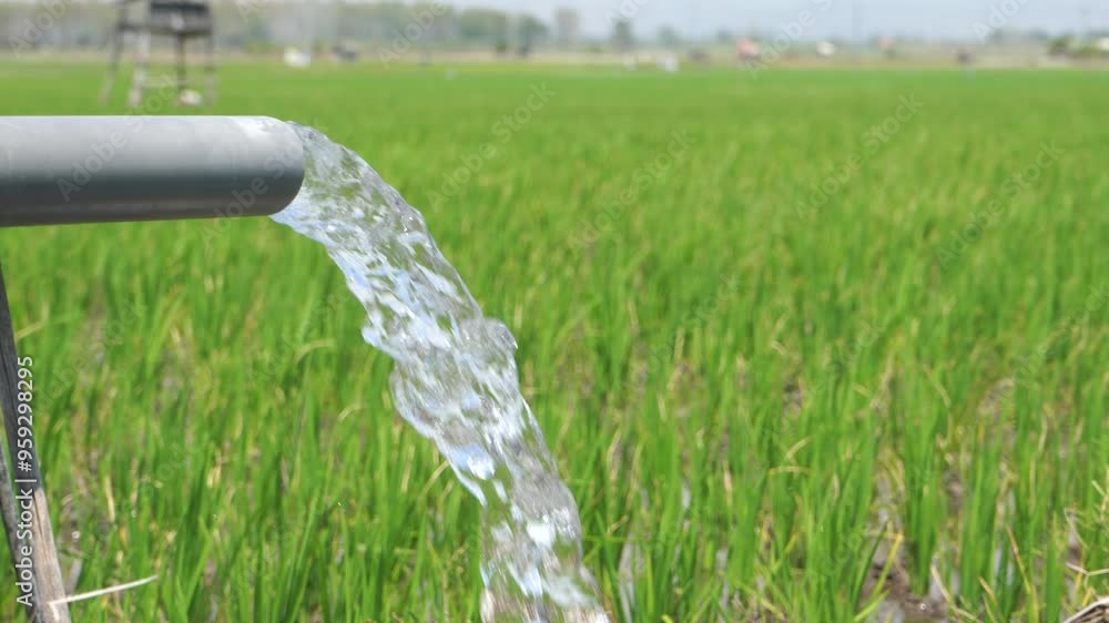 Irrigation of rice fields using pump wells with the technique of ...