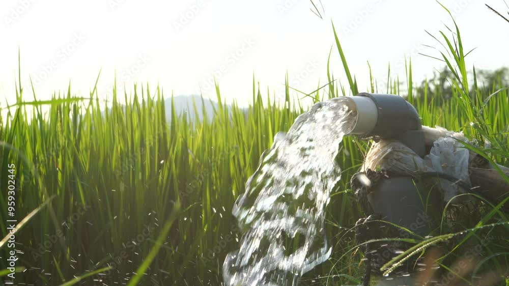 Irrigation of rice fields using pump wells with the technique of ...