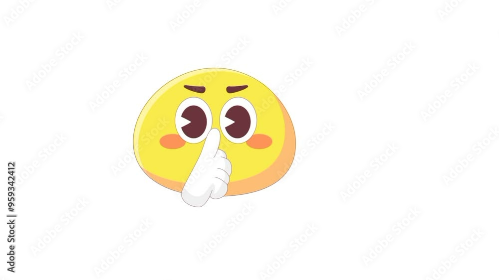 Cartoon Animated Emoji. Emotes on transparent background. 4K resolution ...