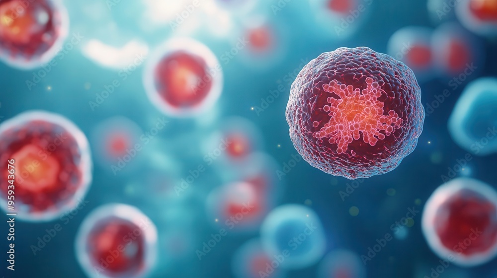 Microscopic view of early cell differentiation leading to organ ...