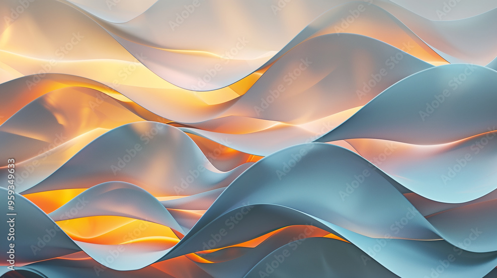 business background 3D abstract design of overlapping frosted glass ...