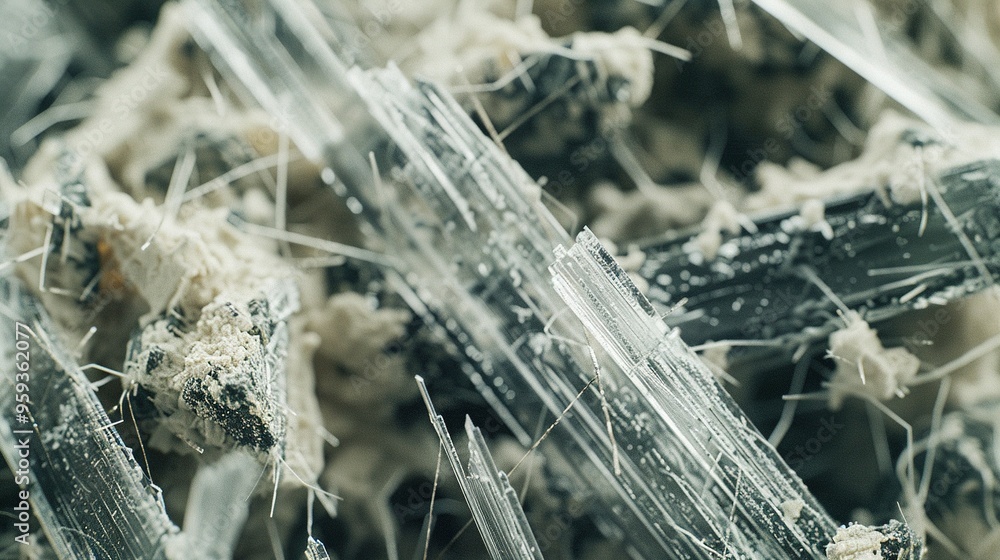 Asbestos Chrysotile Fibers Under Microscope: Detailed Structure and ...