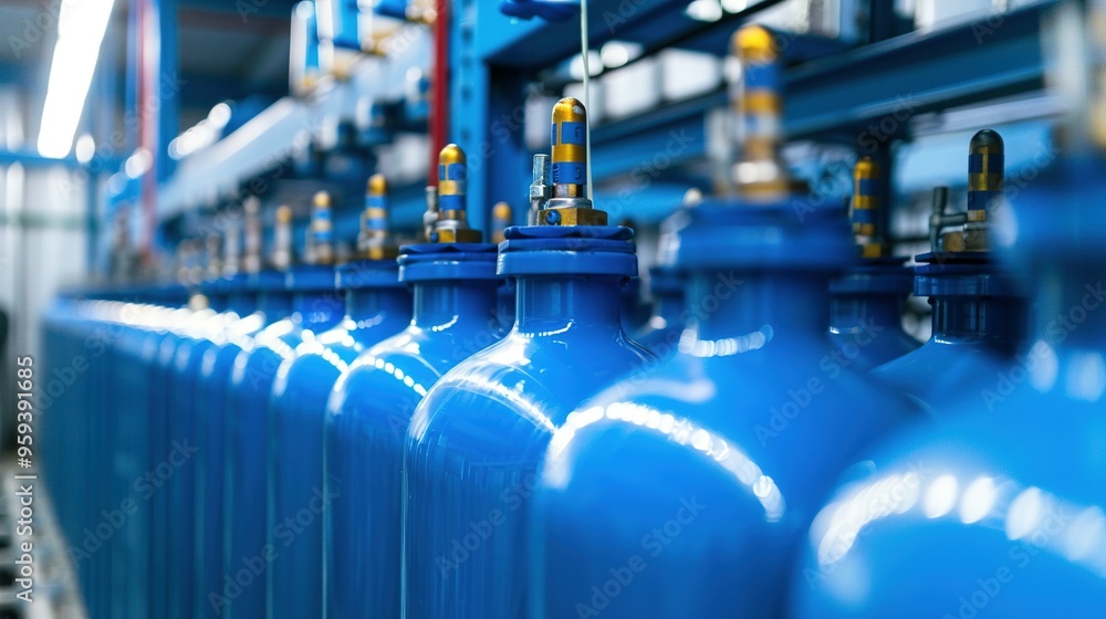 Liquefied Oxygen Production in a Factory: Oxygen Cylinder with ...