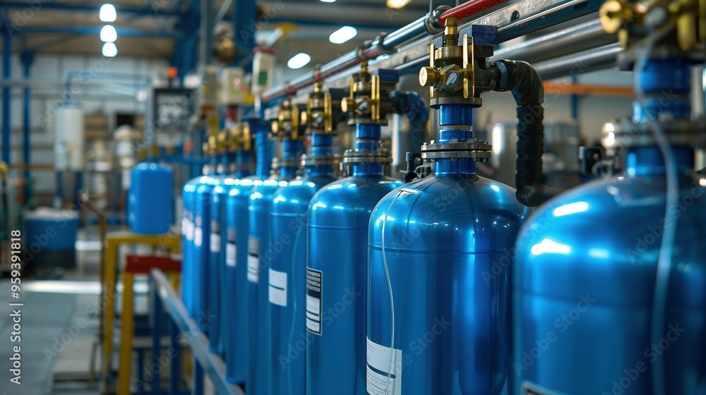 Factory Setting: Oxygen Cylinder with Compressed Gas – Blue Oxygen ...