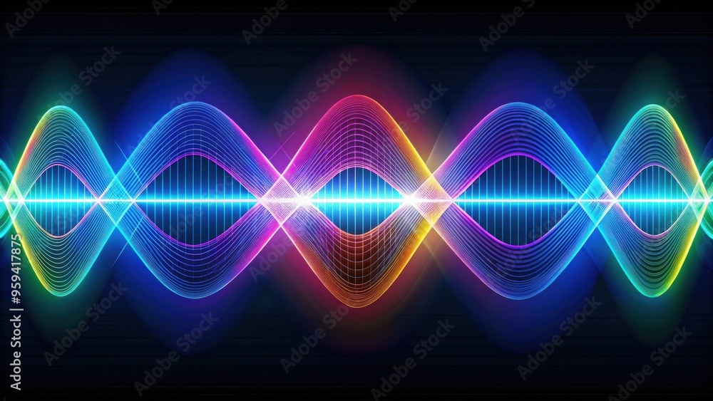 Diagram showing the pattern of harmonic waves, harmonic, waves, diagram ...