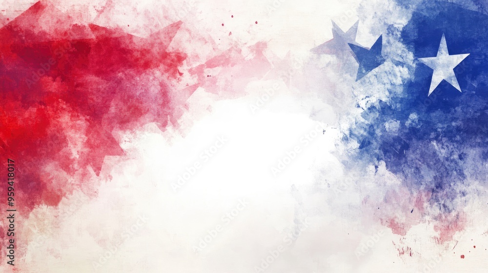 4th of July or Memorial Day background, July 4th red white and blue ...