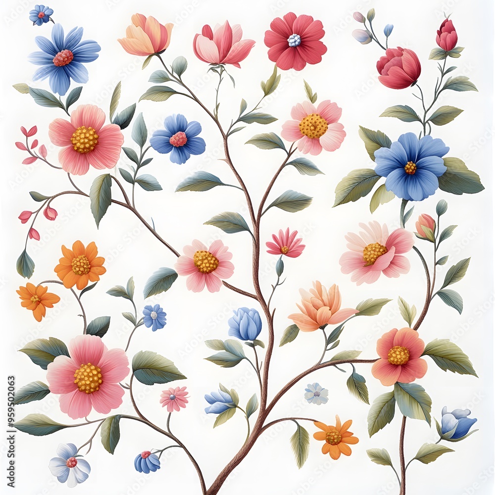 Manton de Manila Pattern A pattern found in shawls, featuring ...