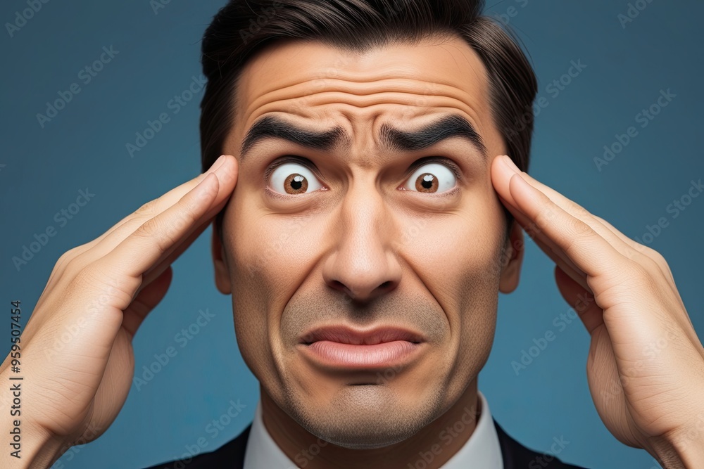 Frowning Face with Raised Eyebrows: Emoticon of Disbelief and Annoyance ...