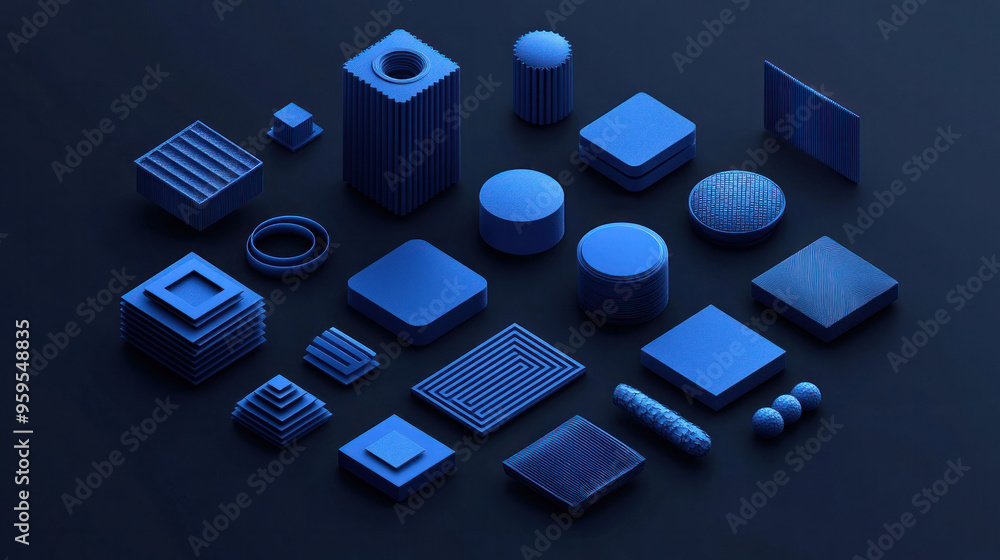 Blue Logos: Logos and branding elements featuring bold blue colors for ...