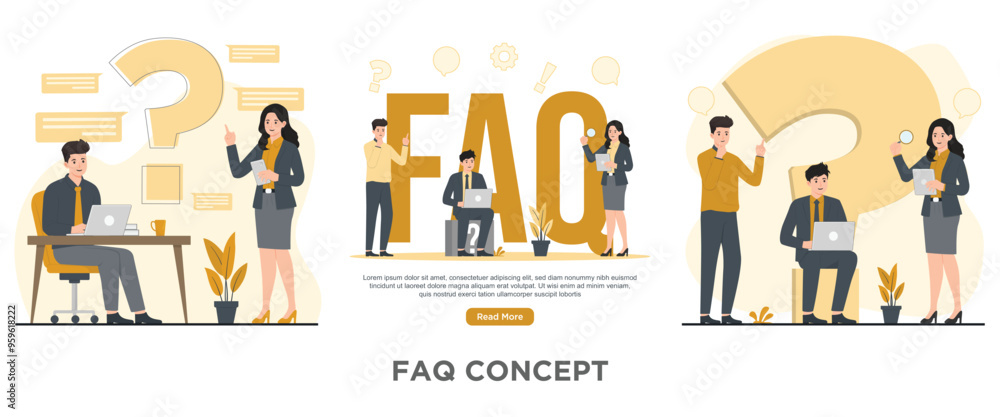 Flat vector faq faqs concept illustration frequently asked questions ... Flat vector faq faqs concept illustration frequently asked questions ...
