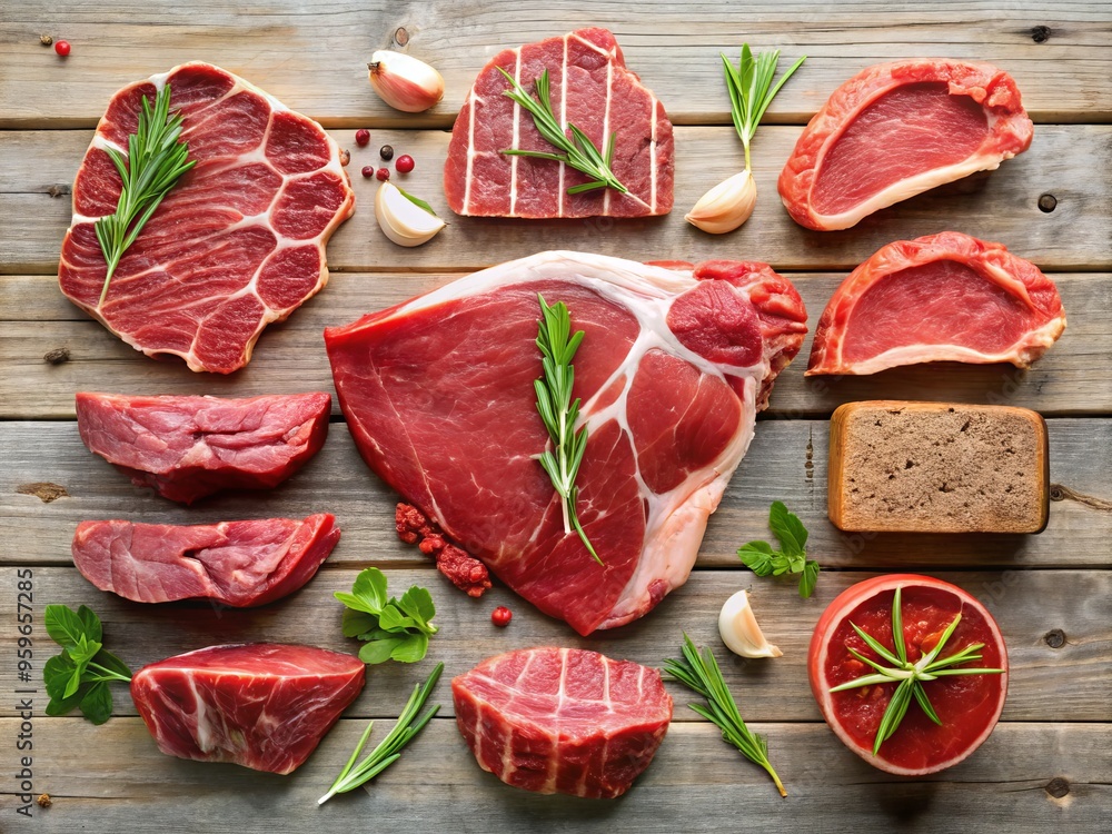 A visual representation of beef cuts showcases sirloin, flank steak ...
