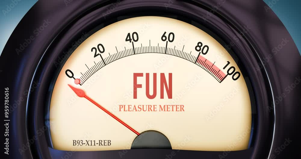 Fun and Pleasure Meter that hits less than zero, showing an extremely ...