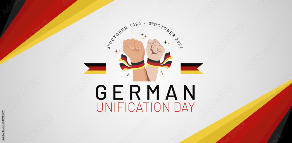 Elegant Germany Unification Day 3rd October 2024 Banner, Greeting Card ...
