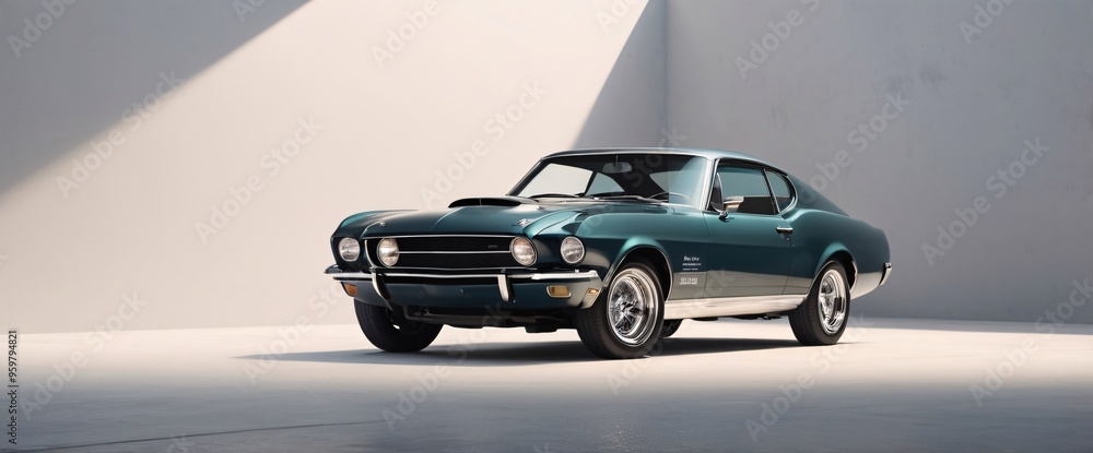 Transport of vintage car facing the camera, minimalist, deadpan, banal ...