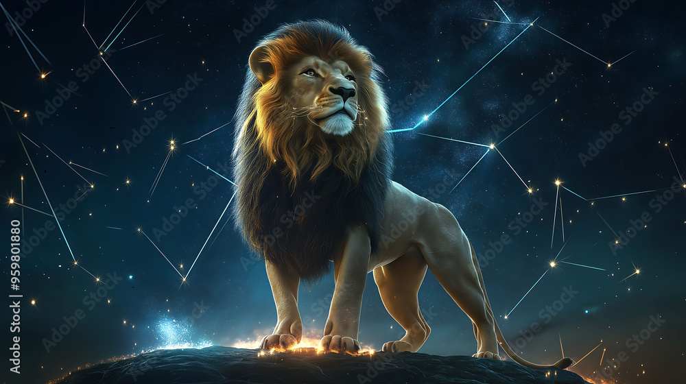 Leo has a zodiac symbol of the male lion, The constellation of Leo ...