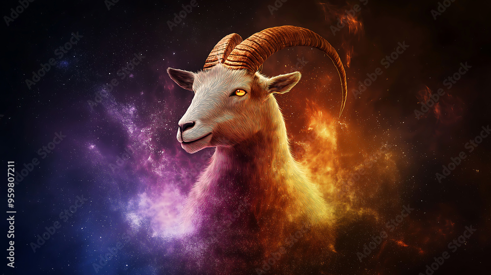 Goat capricorn, The constellation of Capricorn, Capricorn zodiac sign ...