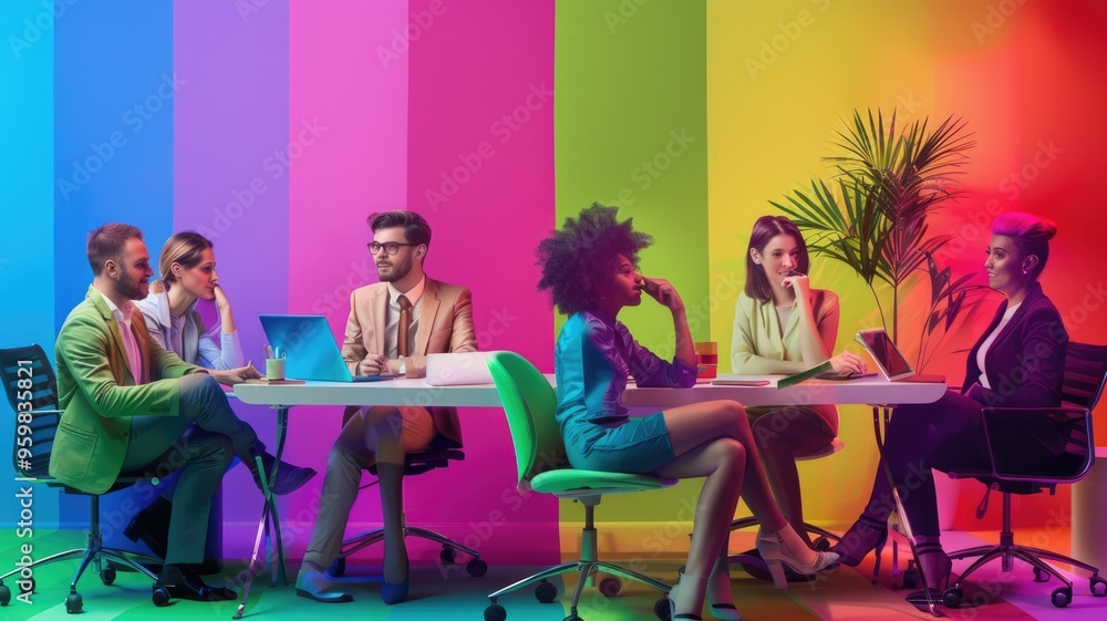 Picture symbolized diversity of people in community represent diverse ...