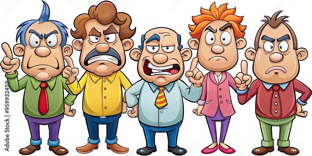 Cartoon Characters From Various Series Make Rude And Disrespectful Hand ...