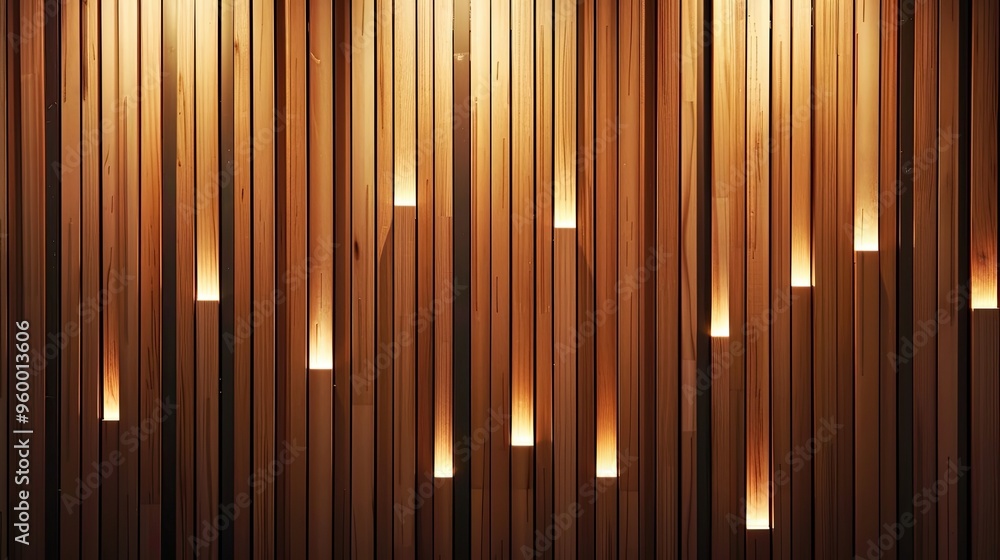 Slatted wood wall background with alternating dark and light vertical ...