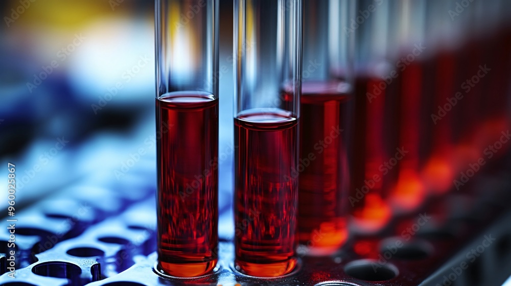 Detailed lab report showing hemoglobin typing test results for ...