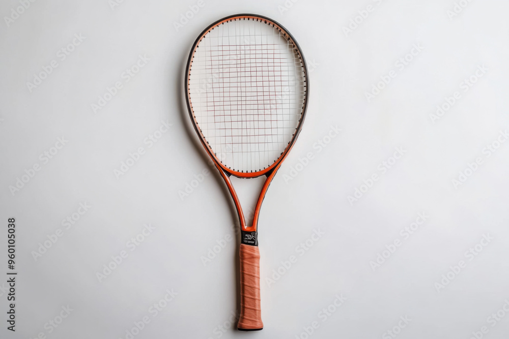Ultra-Realistic UHD Photo of a Squash Racket on White Background Stock ...
