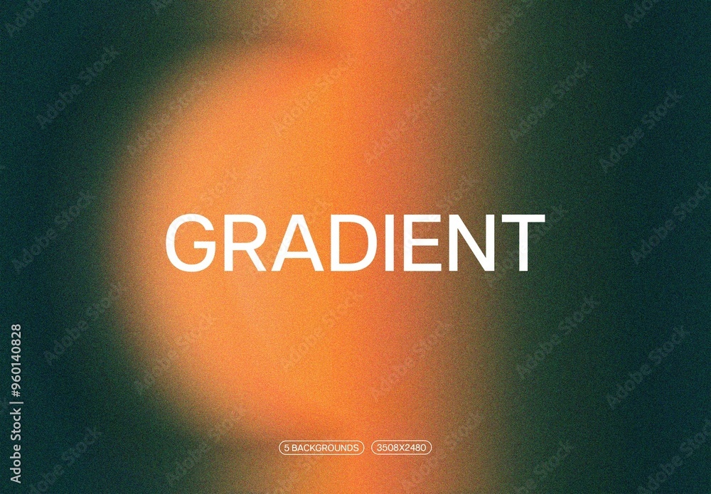 Blurred Gradient Overlays Mockup Stock Template | Adobe Stock