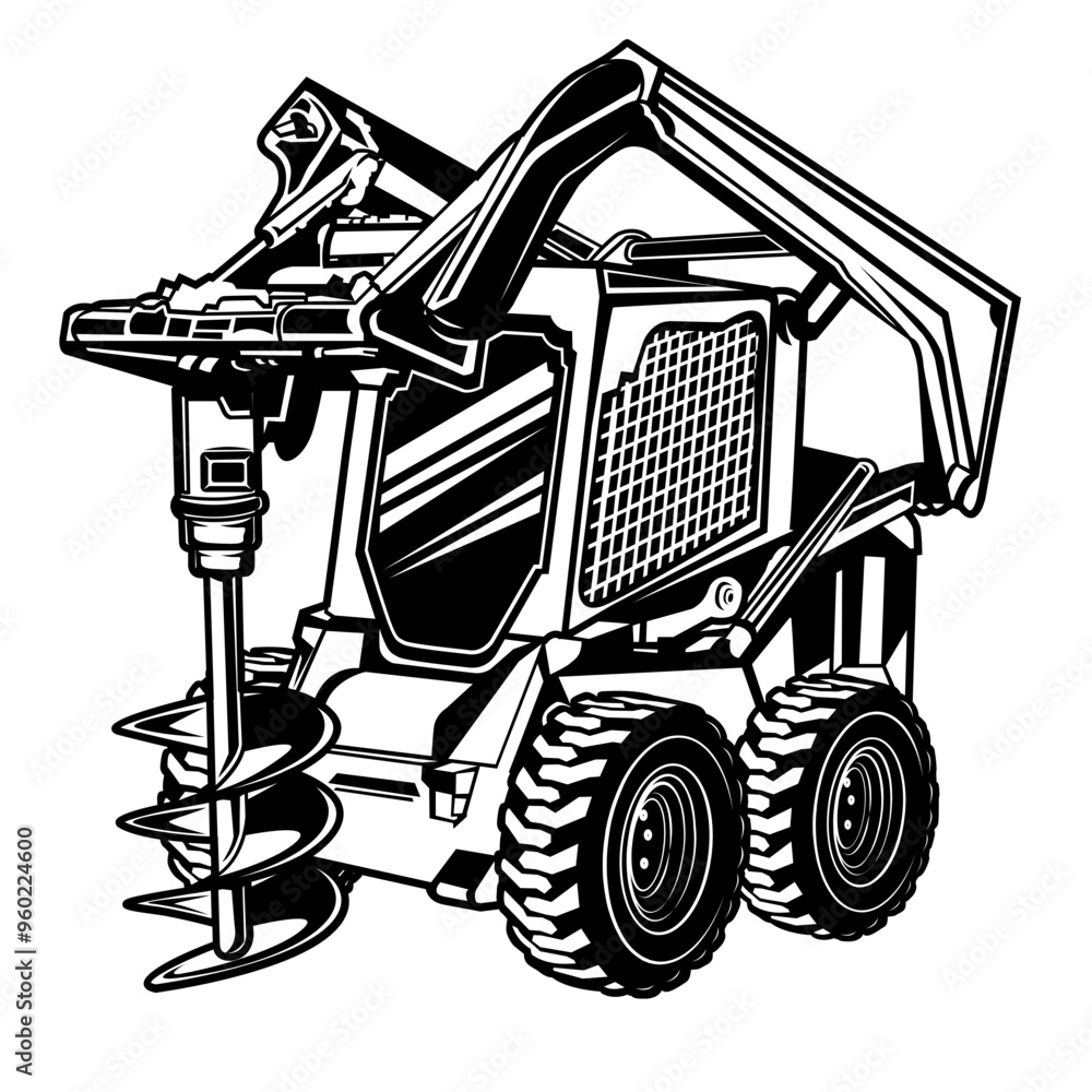 Skid Steer | Construction Vehicle | Drilling Machine | Loader | Skilled ...
