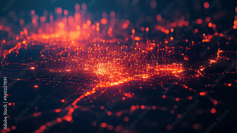 Visual representation of heat map showcasing geographic data with ...