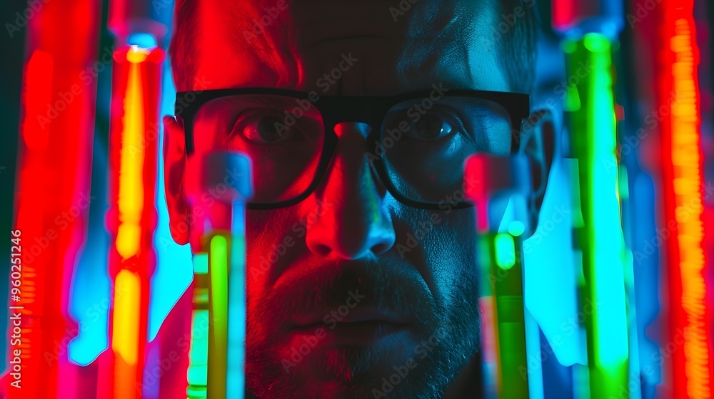 Blood cells using DNA genome sequencing biotechnology as elaborate ...