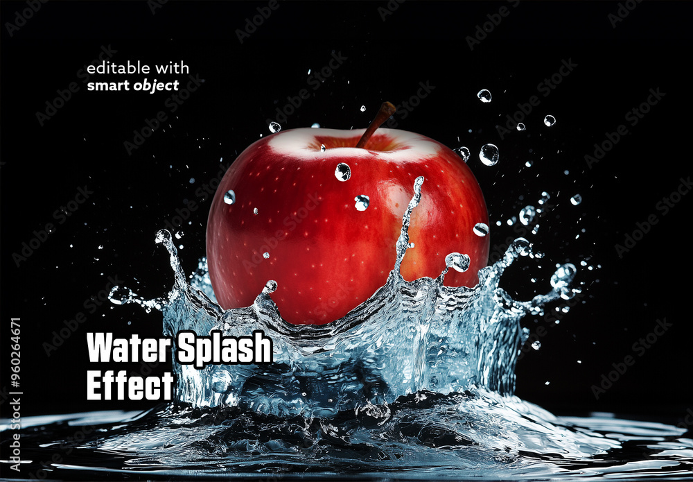 Water Splash Effect with Ai Elements Stock Template | Adobe Stock