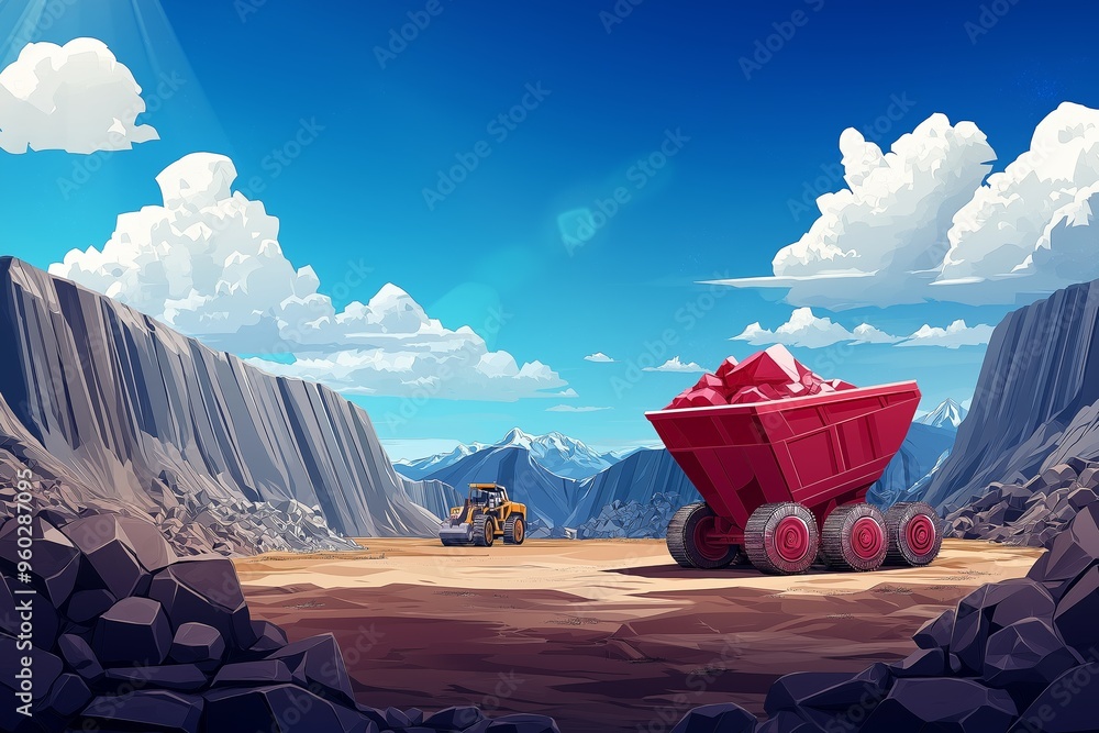 An infographic illustrating the diamond mining process from extraction ...