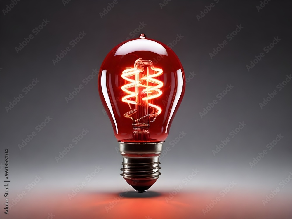 light bulb on red color is the color beautiful color is the color ...